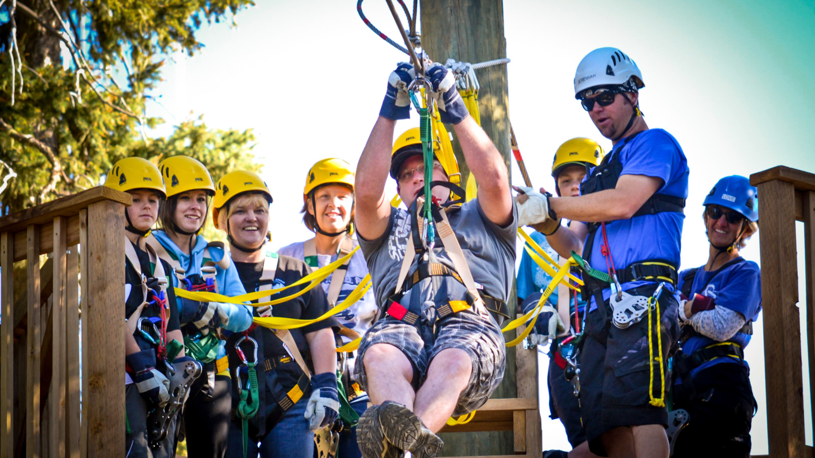 Trying out the Zipline - Angel Fire Resort