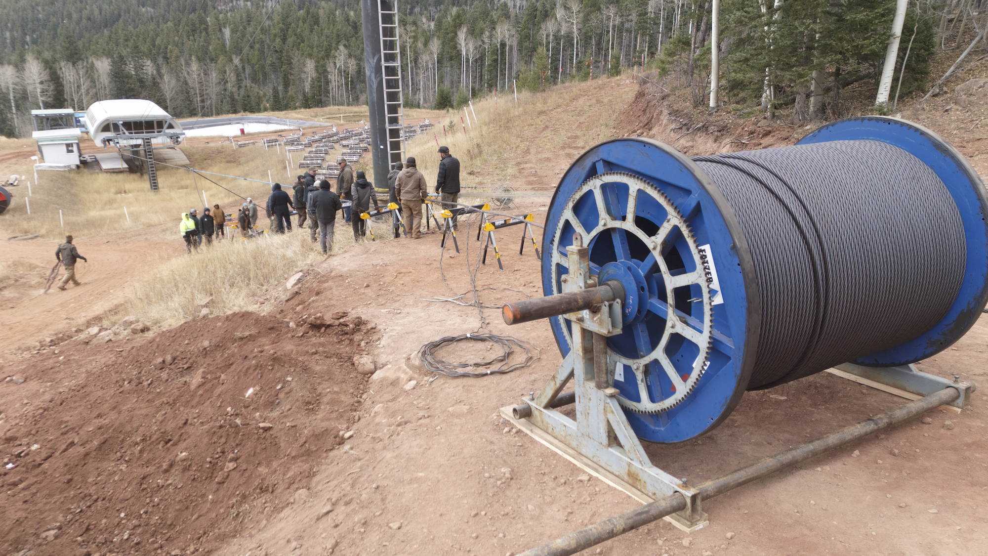 Behind the Scenes: Replacing a 46,000-Pound Haul Rope Ahead of Ski Season